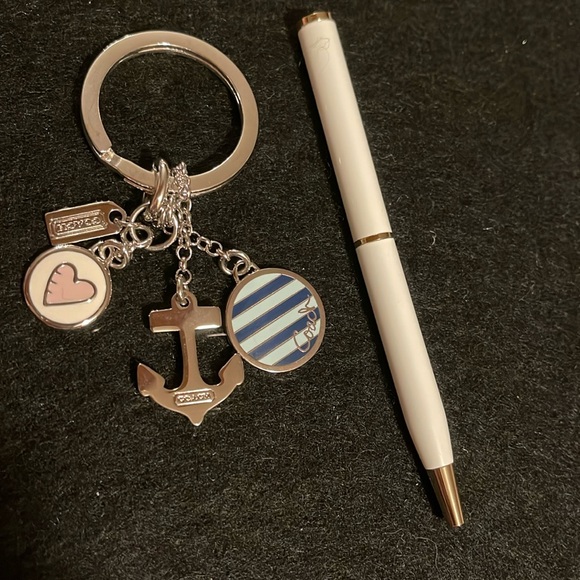 Coach | Accessories | Coach Keychain And Pen Set | Poshmark